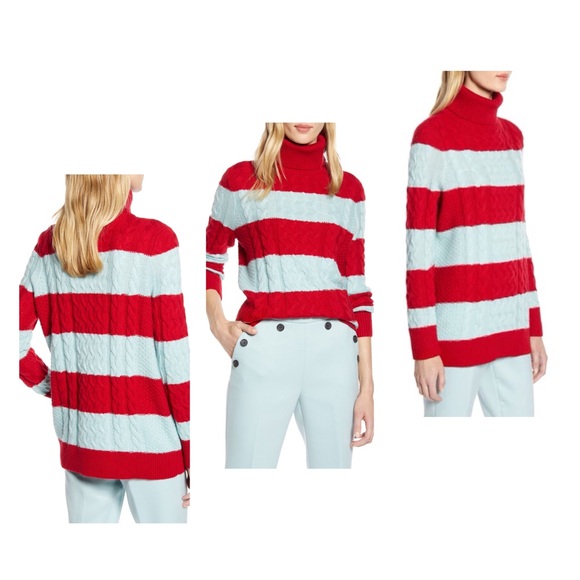 Halogen | Sweaters | Nwt Halogen Cable Knit Turtleneck Sweater Size S ...
